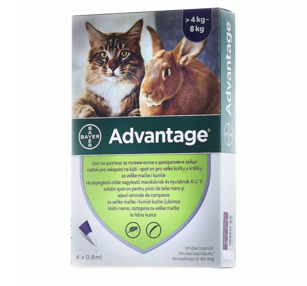 ADVANTAGE ZA MAČKE 4-8kg 1kom | Ljubimci Pet Shop